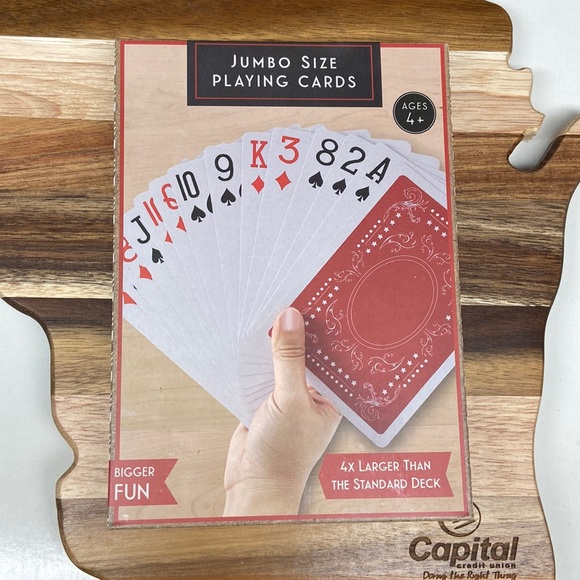 Games | Nwt Jumbo Size Playing Cards | Poshmark